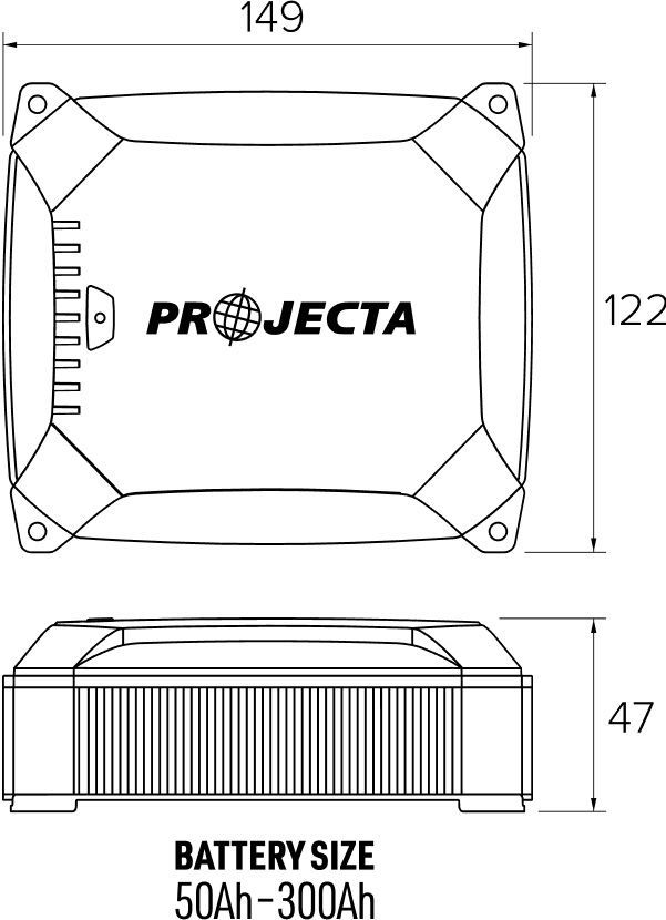 IDC25X | Intelli-Charge 25 Amp Dual Battery Charger | Projecta