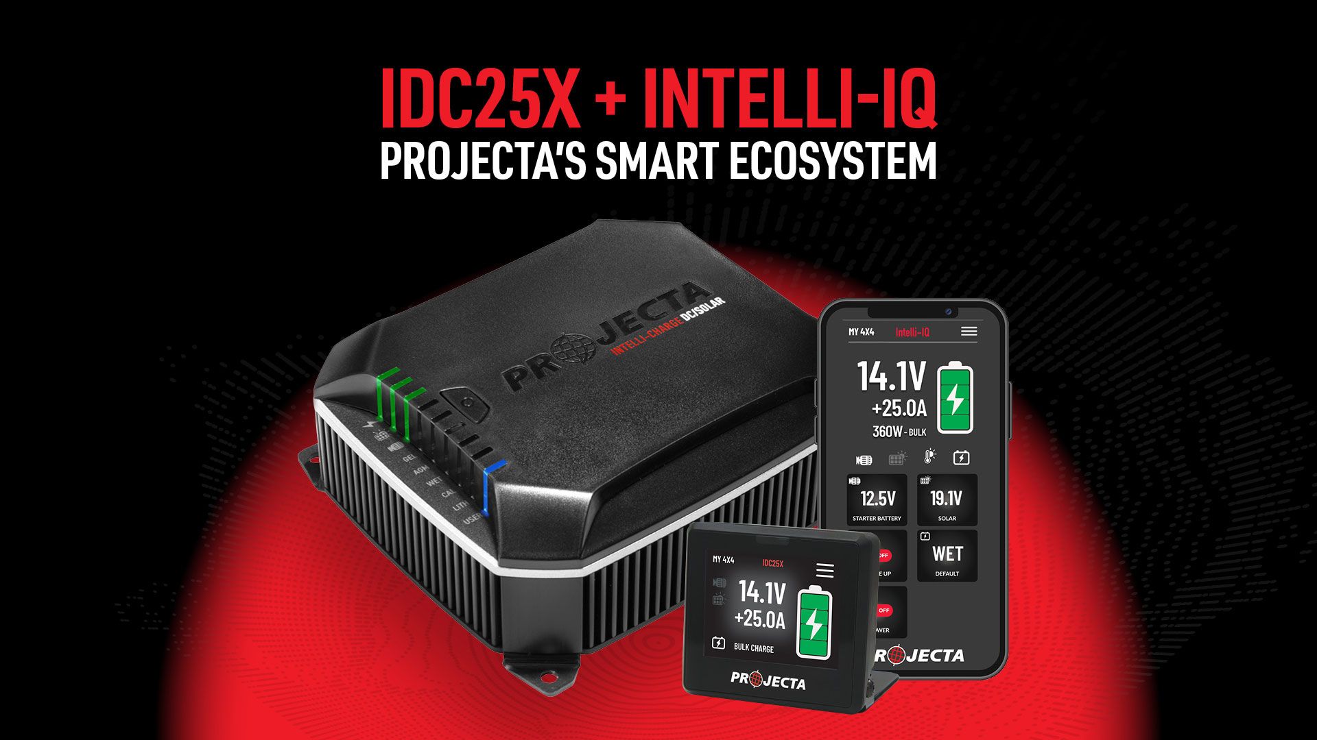 IDC25X | Intelli-Charge 25 Amp Dual Battery Charger | Projecta